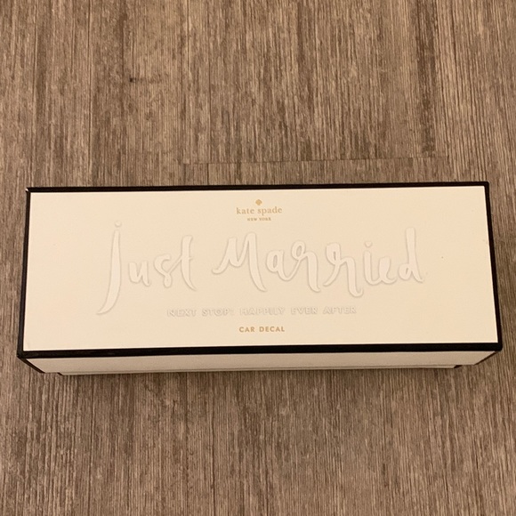 kate spade | Other | Kate Spade Just Married Car Decal | Poshmark